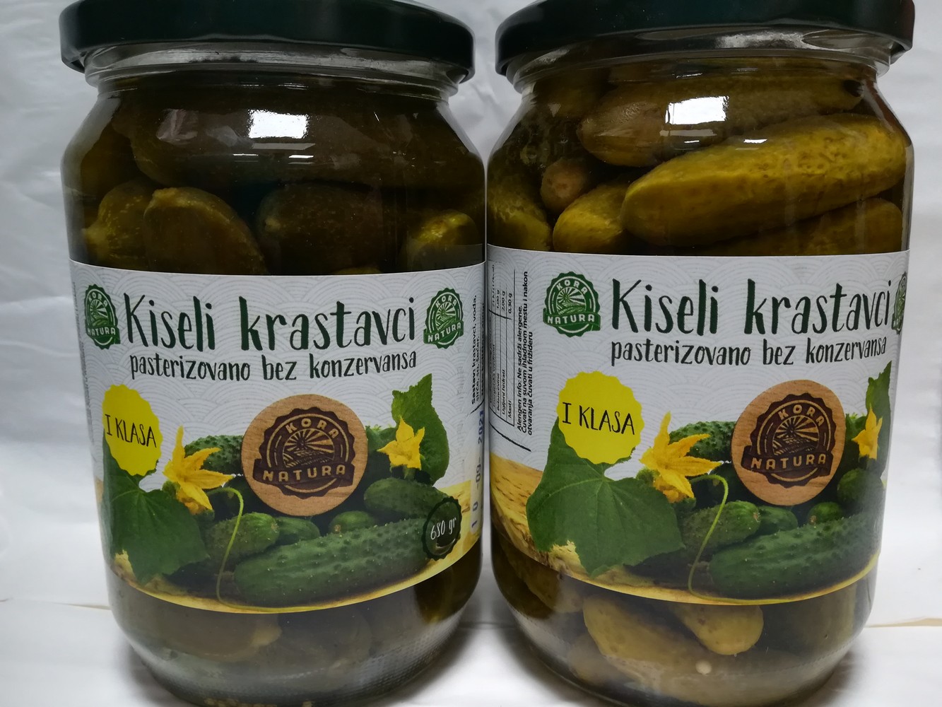 Kiseli krastavci - kornišoni 680g - prirodni domaći proizvodi - Seosko ...